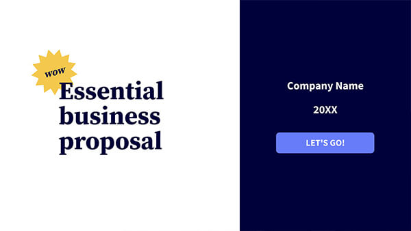 Proposta commerciale essenziale | Template di Genially